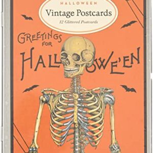 Cavallini Papers & Co. Cavallini Halloween 2 Glitter Vintage Postcards