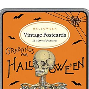 Cavallini Papers & Co. Cavallini Halloween 2 Glitter Vintage Postcards