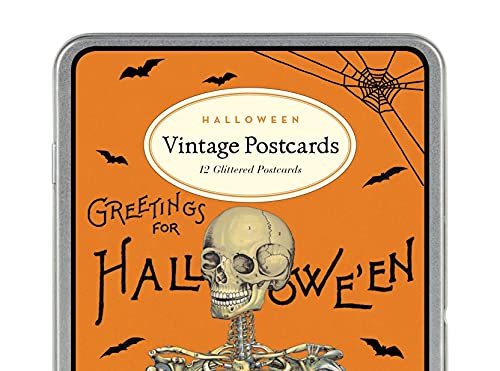 Cavallini Papers & Co. Cavallini Halloween 2 Glitter Vintage Postcards