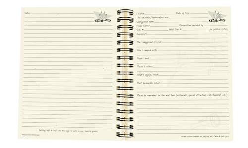 Write it Down Journals Unlimited Series Guided Journal, Camping, The Camper's Journal, with a Kraft Hard Cover, Made of Recycled Materials, 7.5"x 9"