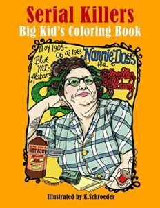 serial killers: adult coloring book