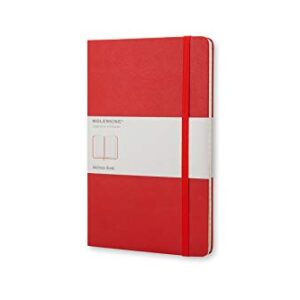 Moleskine PRO Address Book, Hard Cover, Pocket (3.5" x 5.5") Address Book, Scarlet Red