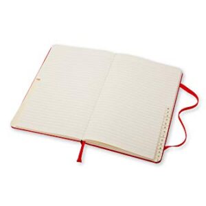 Moleskine PRO Address Book, Hard Cover, Pocket (3.5" x 5.5") Address Book, Scarlet Red