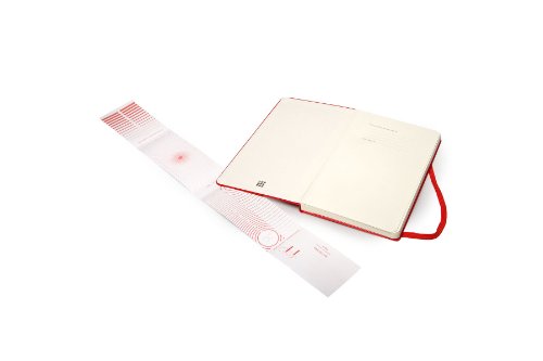 Moleskine Art Sketchbook, Hard Cover, Large (5" x 8.25") Plain/Blank, Scarlet Red, 104 Pages