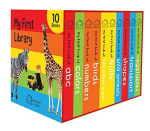 my first library : boxset of 10 board books for kids