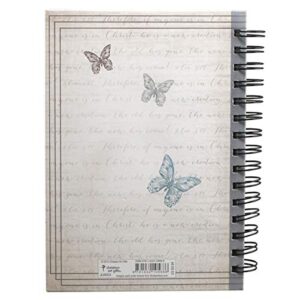 Spiralbound Journal Butterflies 2 Cor 5:17 Lg