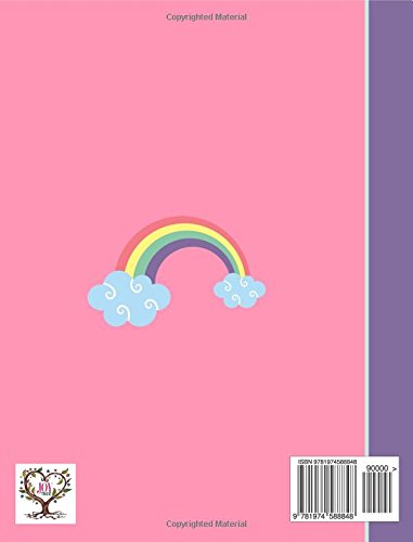 Composition Notebook: Unicorn Pink College Ruled Lined Pages Book (7.44 x 9.69)