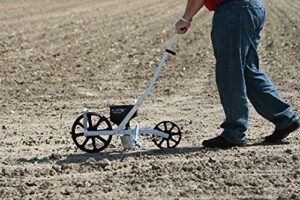 earthway 1001-b precision garden seeder row planter with interchangeable 7 seed plates and row marker; plants hemp, corn, vegetables, etc for small gardens