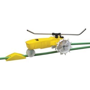 nelson traveling sprinkler raintrain 13,500 square feet yellow (818653-1003)