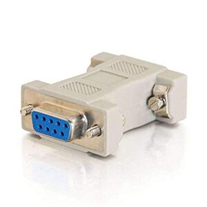 c2g 02457 multisync vga (hd15) male to db9 female serial rs232 adapter, beige