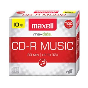 maxell 80-minute music cd-rs (625133)