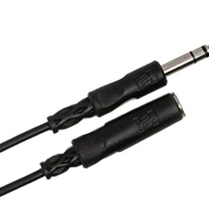 Hosa HPE-325C 1/4" TRS to 1/4" TRS Coiled Headphone Extension Cable, 25 feet