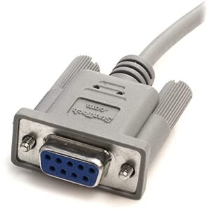 StarTech.com 10' RS232 Serial Null Modem Cable - Null modem cable - DB-9 (F) to DB-9 (F) - 10 ft (SCNM9FF)