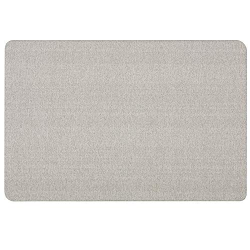 Quartet Bulletin Board for Walls, Fabric, 3' x 2', Frameless Pin Board, Fiberboard, Display Board, Oval Office, Home Office Decor or Home School Organization Board, Vertical/Horizontal, Gray (7683G)