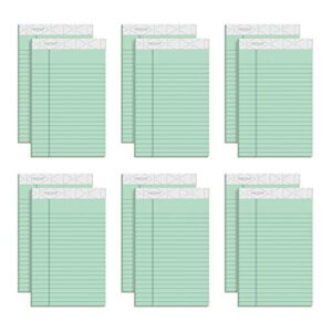 tops 63090 prism plus colored legal pads, 5 x 8, green, 50 sheets (pack of 12)