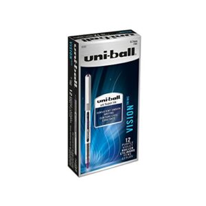 uniball ub157 fine point roller ball pens - box of 12 - purple