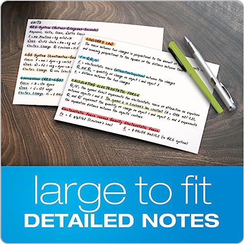 Oxford Blank Index Cards, 5" x 8", White, 100/Pack