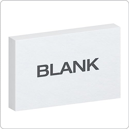 Oxford Blank Index Cards, 5" x 8", White, 100/Pack