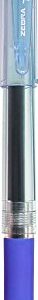 Zebra Pen Jimnie Roller Ball Stick Gel Pen, Blue Ink, Medium Point, 0.7mm, 12-Count (44120)