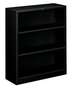 the hon company brigade metal bookcase with three shelf, 3 shelves