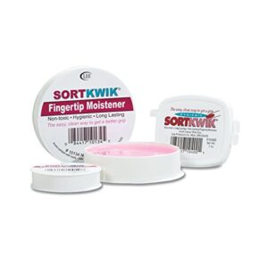 lee 10050 sortkwik fingertip moisteners, 3/8 ounce, pink, 1 pack