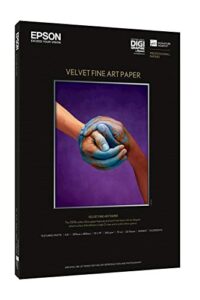 epson s041637 velvet fine art paper, 13 x 19, white (pack of 20 sheets)