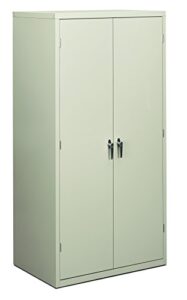 hon assembled storage cabinet, 36w x 24.25d x 71.75h, light gray