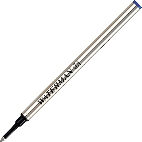 Waterman Rollerball Refill for Rollerball Pens, Fine point, Blue ink (540961)