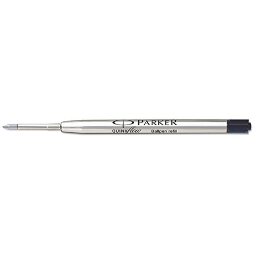 Parker QuinkFlow Refill for Ballpoint Pens, Fine Point, Black ink, 1 unit per pack (3031531)