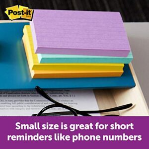 Post-it Notes, 3x3 in, 6 Pads, America's #1 Favorite Sticky Notes, Poptimistic Collection, Bright Colors (Magenta, Pink, Blue, Green), Clean Removal, Recyclable (630-6AN)