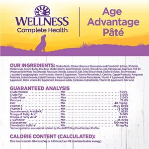 Wellness Complete Health Natural Wet Canned Dog Food, Senior Chicken & Sweet Potato, 12.5-Ounce Can (Pack of 12)