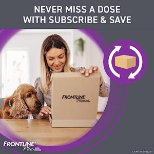 FRONTLINE® Plus for Dogs Flea and Tick Treatment (Small Dog, 5-22 lbs.) 3 Doses (Orange Box)