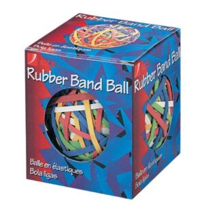 ACCO 72155 Rubber Band Ball, Approximately 270 Rubber Bands, Assorted