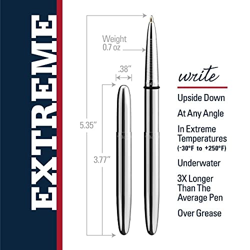 Fisher Space Pen Bullet Chrome Finish, Gift Boxed (400)