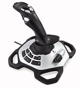 logitech g extreme 3d pro usb joystick for windows - black/silver