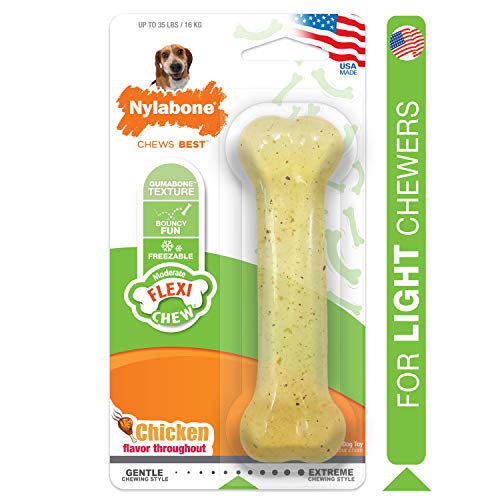 Nylabone Flex Moderate Chew Dog Toy Chicken Medium/Wolf (1 Count)