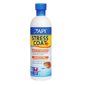 api stress coat aquarium water conditioner 16-ounce bottle