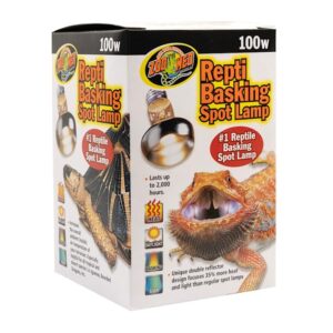 zoo med repti basking spot lamp 100watt for reptiles