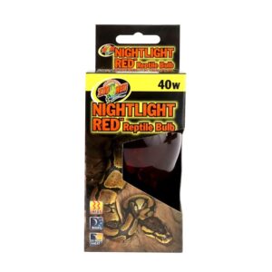 zoo med nightlight red reptile bulb, 40 watts