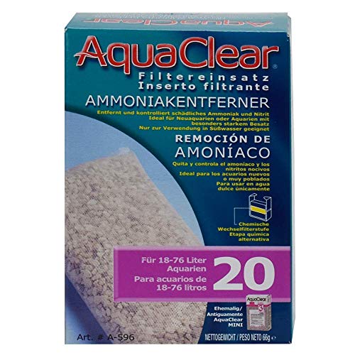 AquaClear 20 Ammonia Remover Inserts, Aquarium Filter Replacement Media, A596