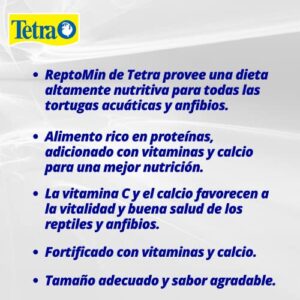 Tetra ReptoMin Floating Food Sticks for Aquatic Turtles, Newts and Frogs green 10.59 Oz