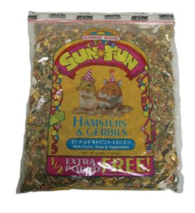 sun seed company sun fun hamster & gerbil food 3.5lb