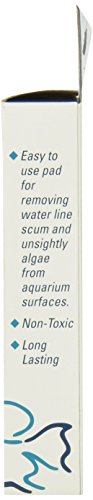 Lifegard Aquatics 4-Inch by 6-Inch Blue Algae Pad,Black