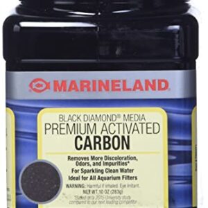 Marineland Black Diamond Premium Activated Carbon 10 Ounces, Filter Media For aquariums, Blacks & Grays