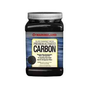 marineland black diamond premium activated carbon 22 ounces, filter media for aquariums