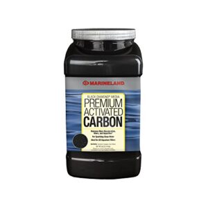 marineland diamond media premium activated carbon, blacks & grays, 40-ounce (pa0373)