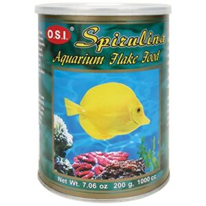 osi spirulina flake fish food 7.06oz