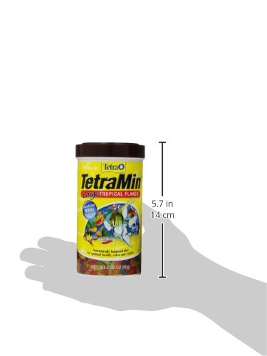 Tetra TetraMin XL Tropical Flakes 2.82 Ounces, Large Flakes, Nutritionally Balanced Fish Food, Tetra TetraMin Large Tropical Fish Flake Food, 2.82 oz