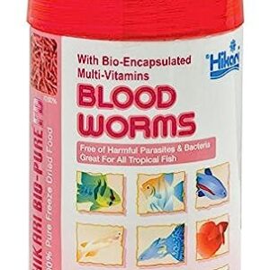 Hikari Bio-Pure Freeze Dried Blood Worms for Pets, 0.42-Ounce