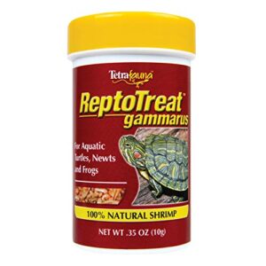 tetrafauna reptotreat gammarus 0.35 ounce, shrimp treat for aquatic turtles, newts and frogs